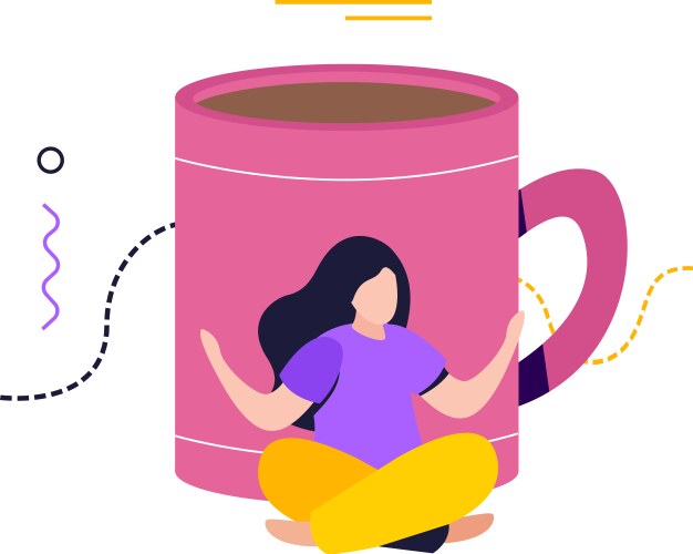 Too much work composition Royalty Free Vector Image