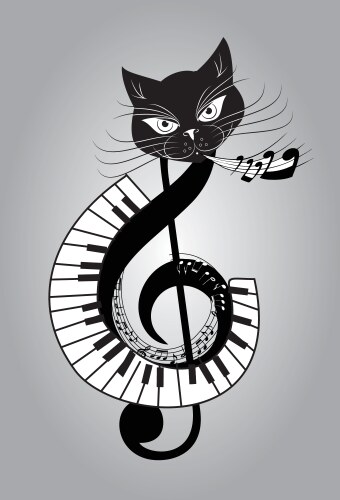 Cats Music Vector Images (over 4,200)