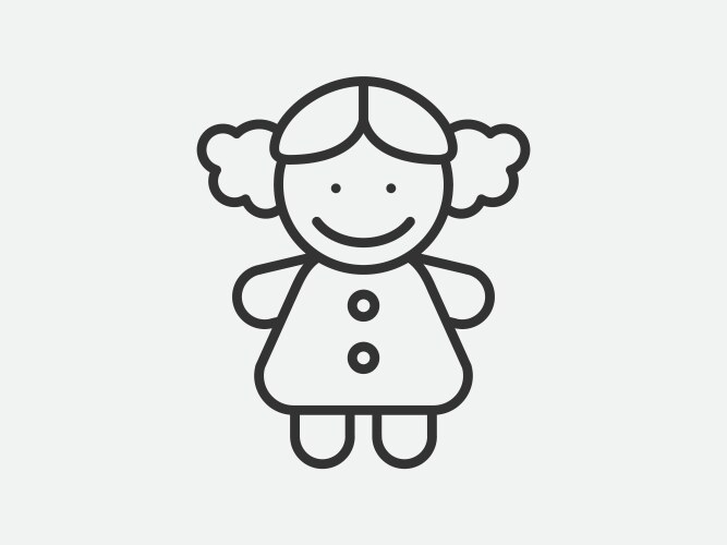 Doll Line Vector Images (over 6,100)