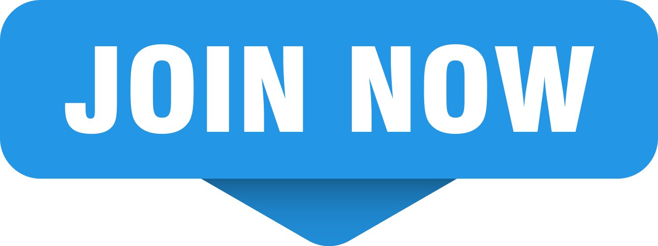 Join now sticker sign on transparent Royalty Free Vector