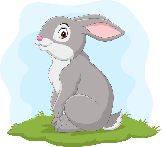 Cartoon rabbit Royalty Free Vector Image - VectorStock