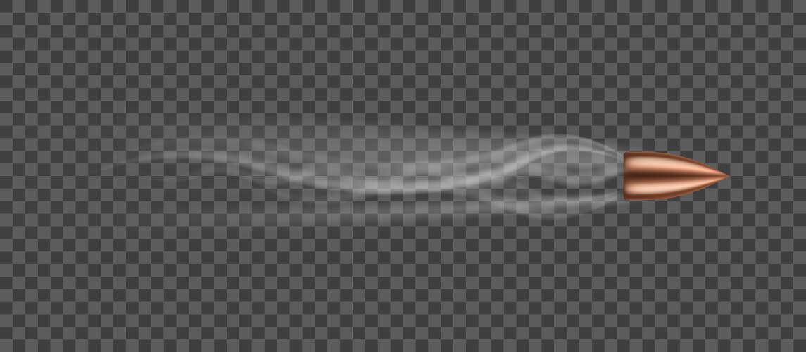 Flying bullet Royalty Free Vector Image - VectorStock