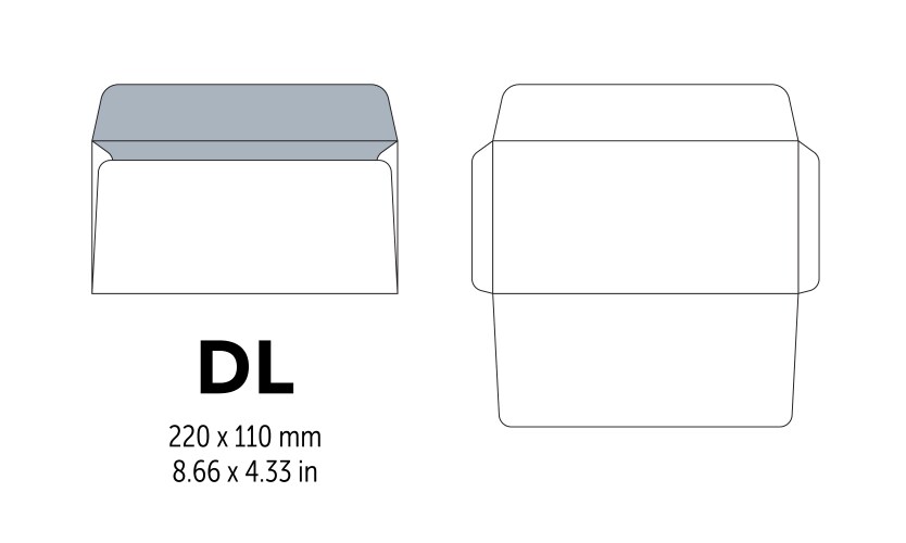 Envelope Die Cut Template Vector Images (over 2,400)