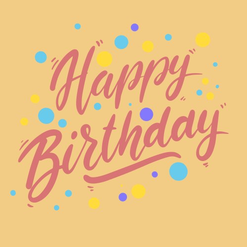 Happy Birthday Word Art Vector Images (over 2,300)