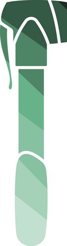 Bicycle pump icon green Royalty Free Vector Image
