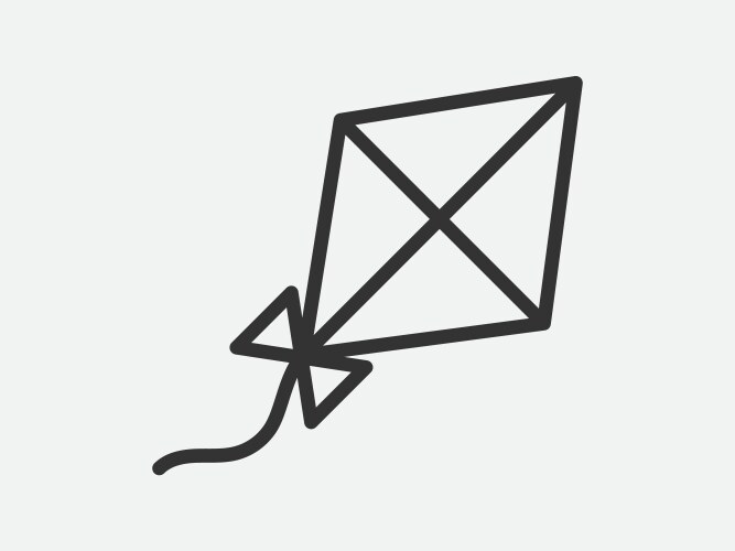 Kite Black and White Vector Images (over 8,900)