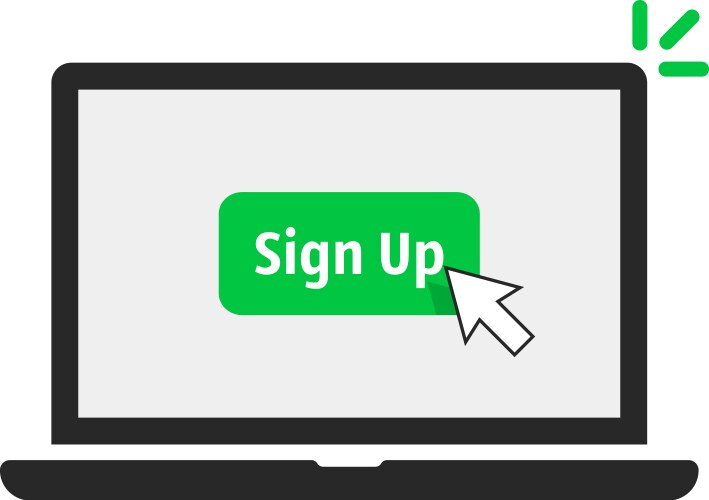 Apply now job submit button icon Royalty Free Vector Image