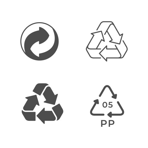 Repairability index icons color set Royalty Free Vector