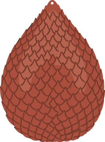 Hand-Drawn Salak Fruit - Snake Fruit – Royalty-Free Vector | VectorStock
