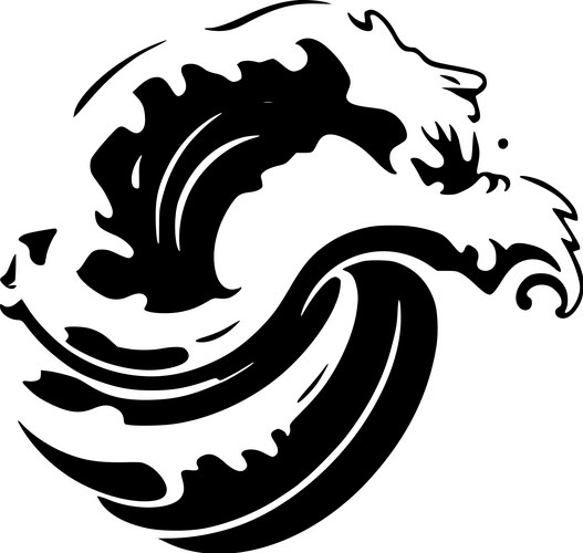Red Japanese Seigaiha Wave Pattern – Royalty-Free Vector | VectorStock