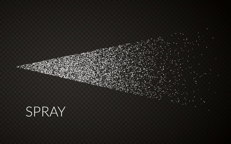 Water spray effect realistic cosmetic mist Vector Image