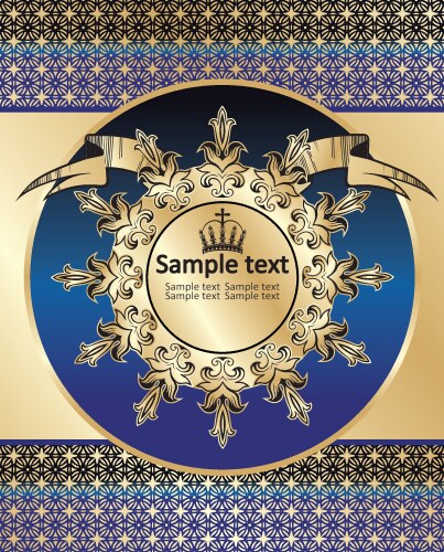 Background from beautiful gold pattern Royalty Free Vector
