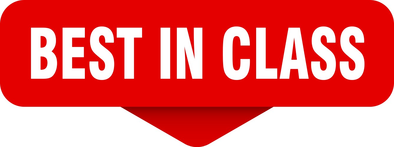 Best in class sticker sign Royalty Free Vector Image