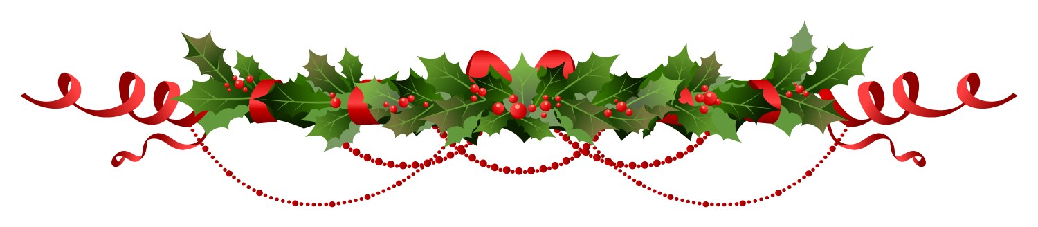 Festive Christmas Garland Banner Royalty Free Vector Image