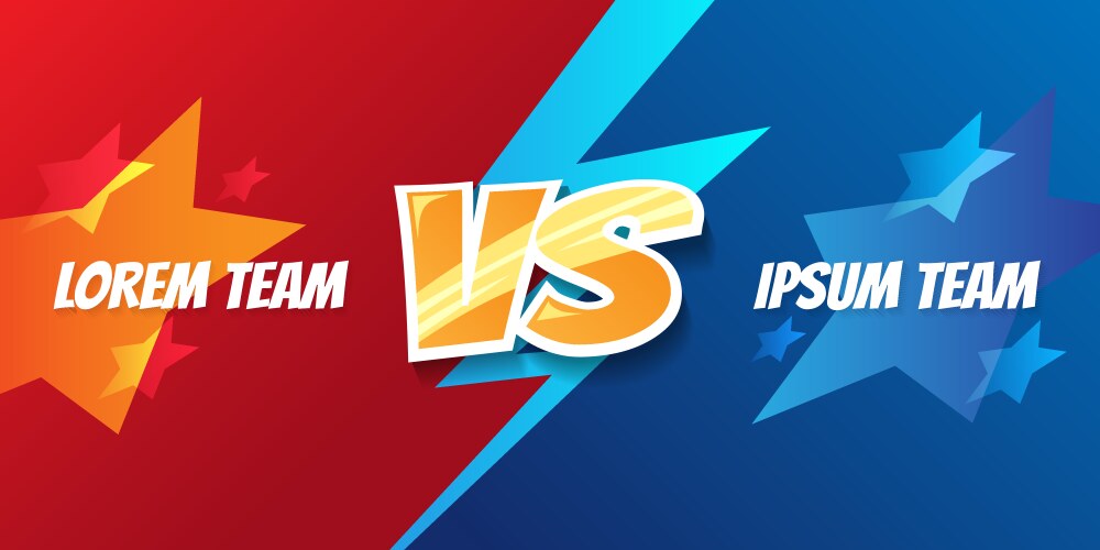 Versus battle Royalty Free Vector Image - VectorStock