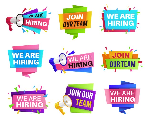 We are Hiring Vector Images (over 3,800)