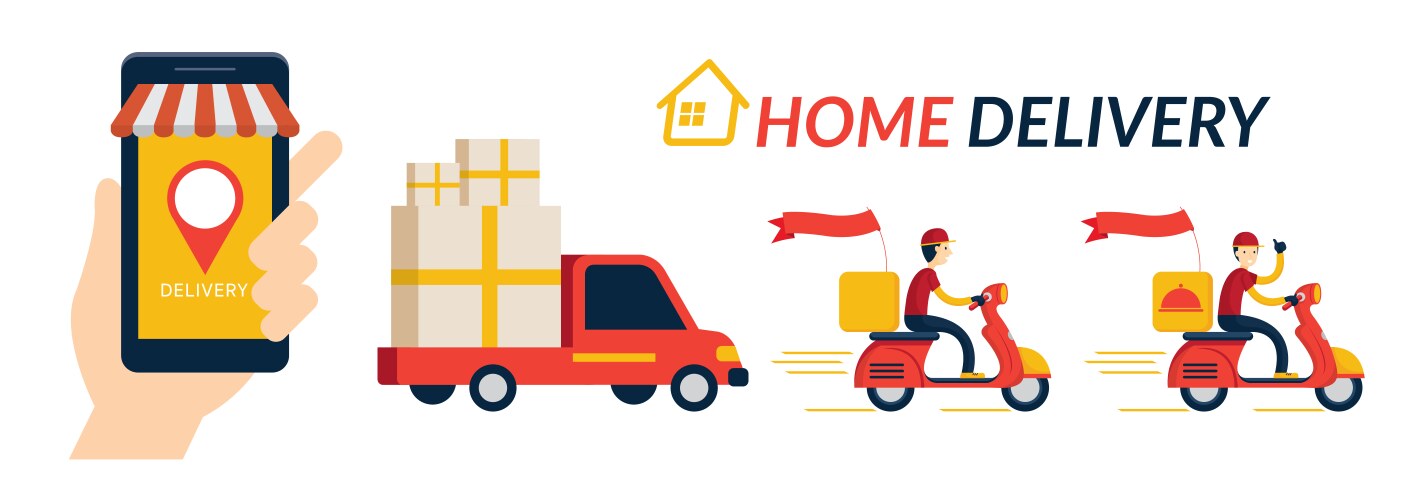 Delivery Royalty Free Vector Image - VectorStock