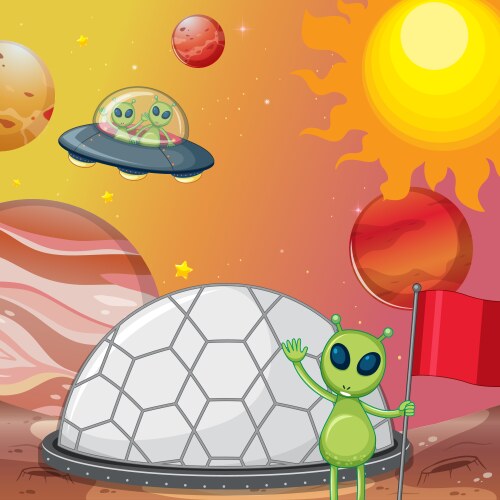 Children travel in space Royalty Free Vector Image