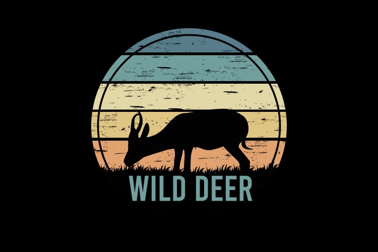 Nature mountain retro vintage landscape design Vector Image