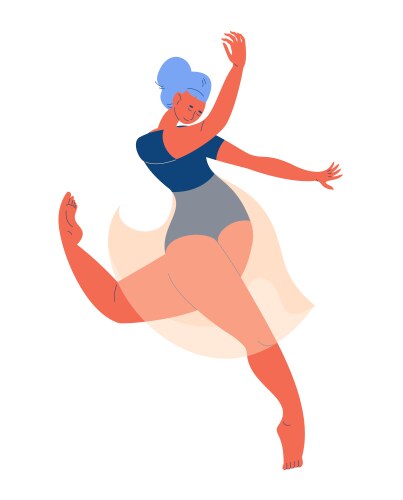 Contemporary dance isolated cartoon Royalty Free Vector