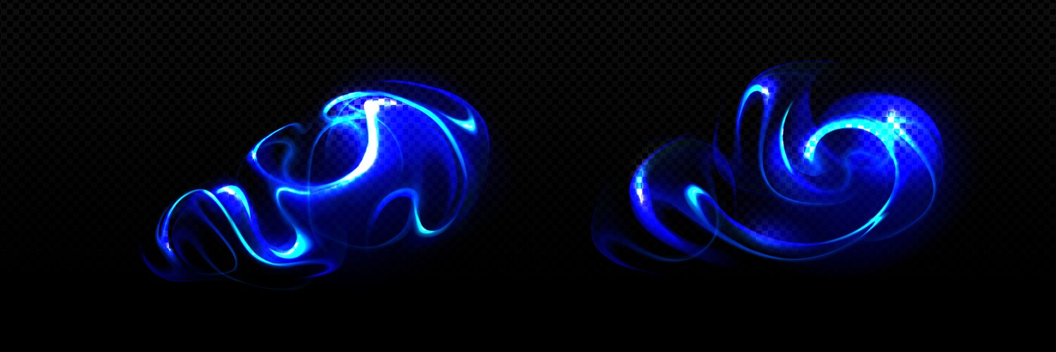 Light motion effect circle trails of glow Vector Image