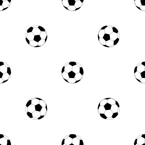 Soccer ball seamless football background pattern Vector Image