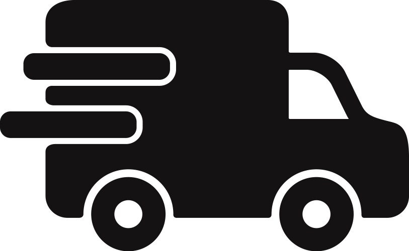 Delivery truck icon cargo van symbol Royalty Free Vector