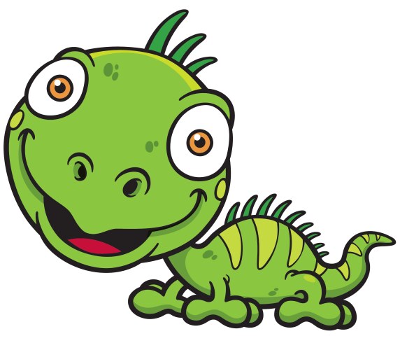 Iguana animal cartoon Royalty Free Vector Image