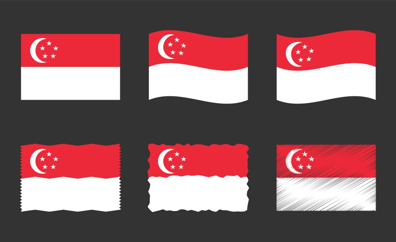 Singapore Flag Vector Images (over 4,200)