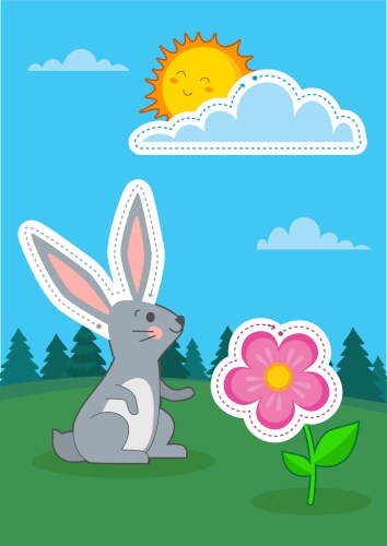 Handwriting practice basic writing skills early Vector Image