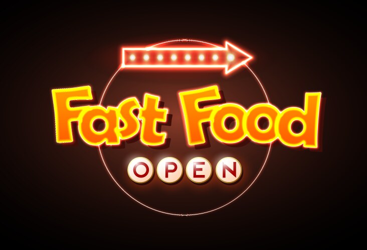 Cheeseburger neon sign poster Royalty Free Vector Image