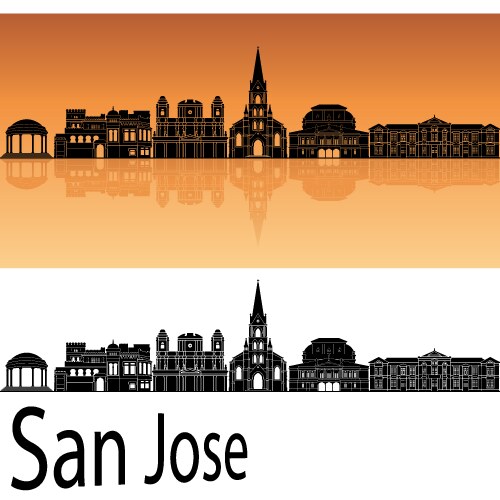 Layouts for san jose Royalty Free Vector Image