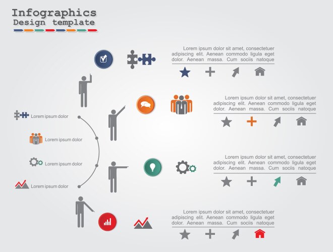 Timeline Infographic Design Template Royalty Free Vector
