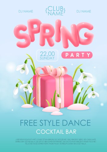 Summer sea party poster Royalty Free Vector Image