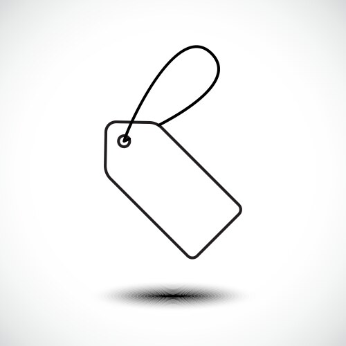 Digital price tag template numbers Royalty Free Vector Image