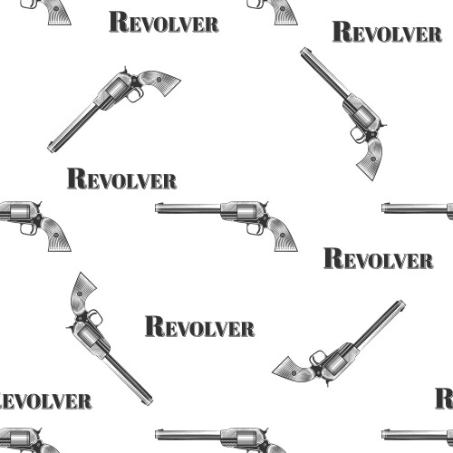 Revolver gun shoot Royalty Free Vector Image - VectorStock