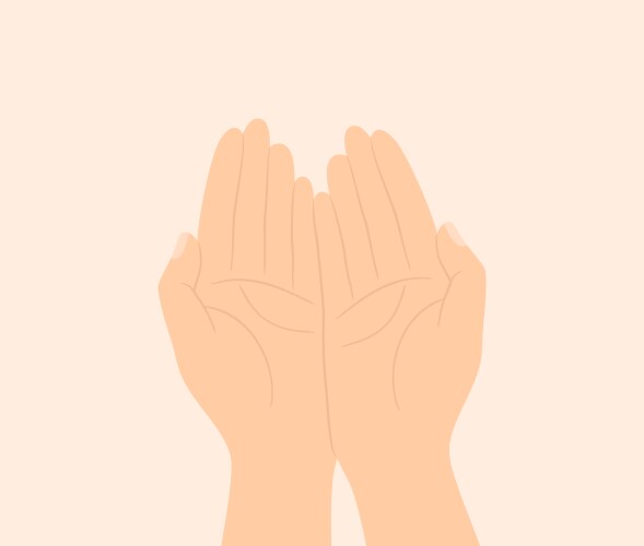 Open Hands Palms Up Vector Images (over 2,700)