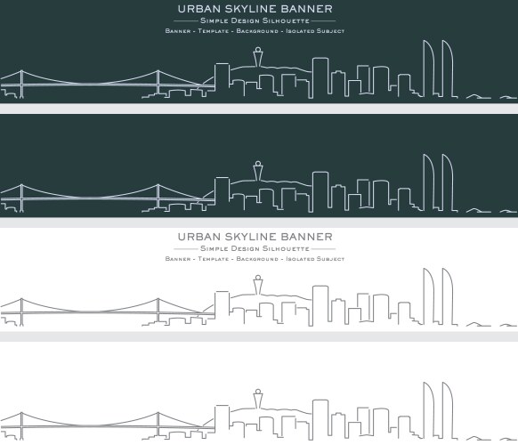 One single line drawing reykjavik city skyline Vector Image