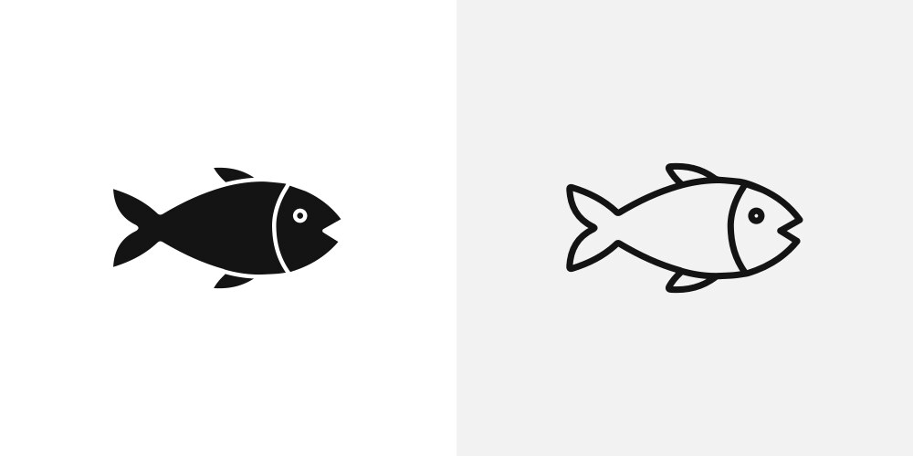 Fish icon Royalty Free Vector Image - VectorStock