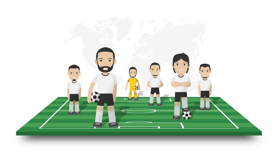 Cartoon Football Pitch Vector Images (over 1,100)