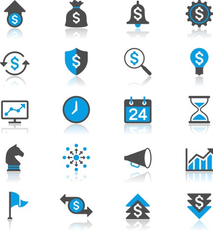 Business Strategy Icons - Planning & Goals – Royalty-Free Vector ...
