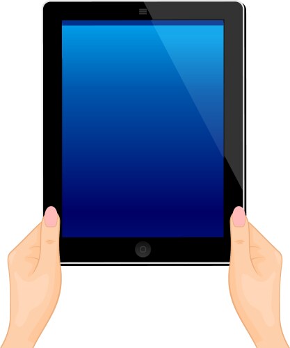 Realistic devices computer laptop tablet phone Vector Image