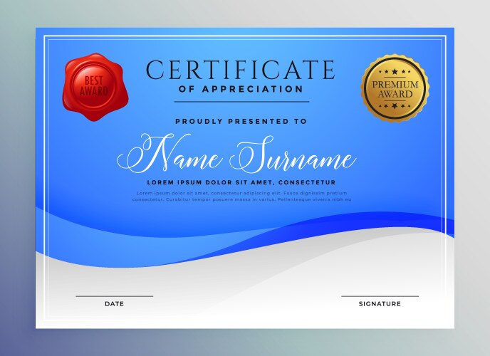 Certificate Wave Vector Images (over 9,700)