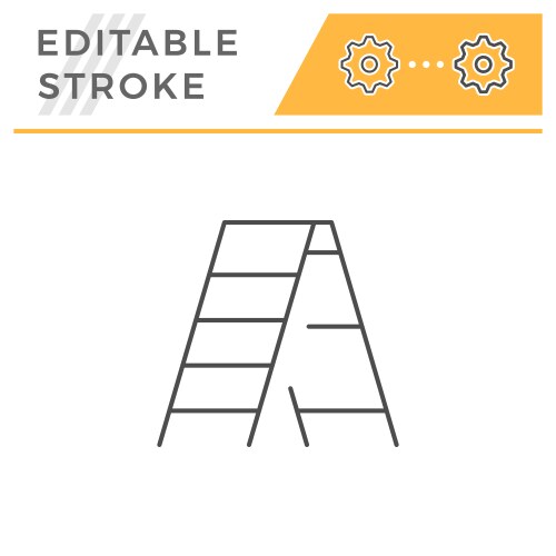 Ladder line icon Royalty Free Vector Image - VectorStock