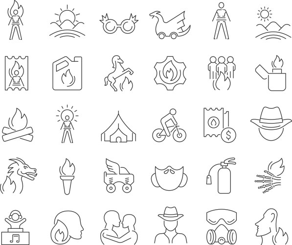 Burning Man Logo Vector Images (over 1,000)