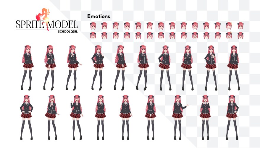 Body guard pistol shooting animation sprite Vector Image