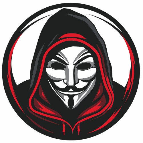 Anonymous esport logotype icon sticker logo hacker