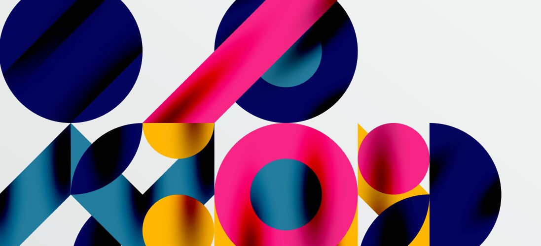 Geometric neo patterns abstract background Vector Image