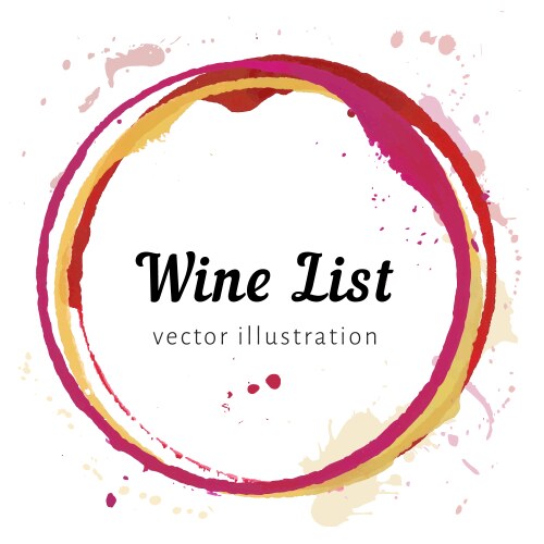 Wine splash circle Royalty Free Vector Image - VectorStock