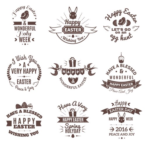 Chocolate badges logo design for sweets cacao Vector Image